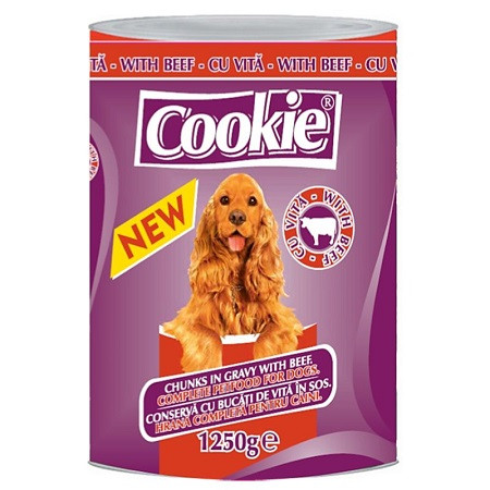 Cookie Beef Wet food for Dogs 6x1250g_Dog Rescue Romania :: Paws Hope